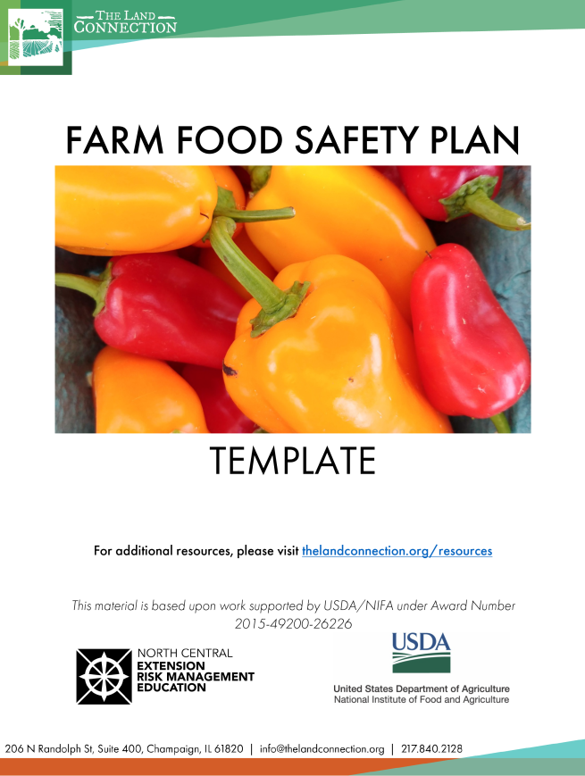 Farm Food Safety Plan - Template - The Land Connection